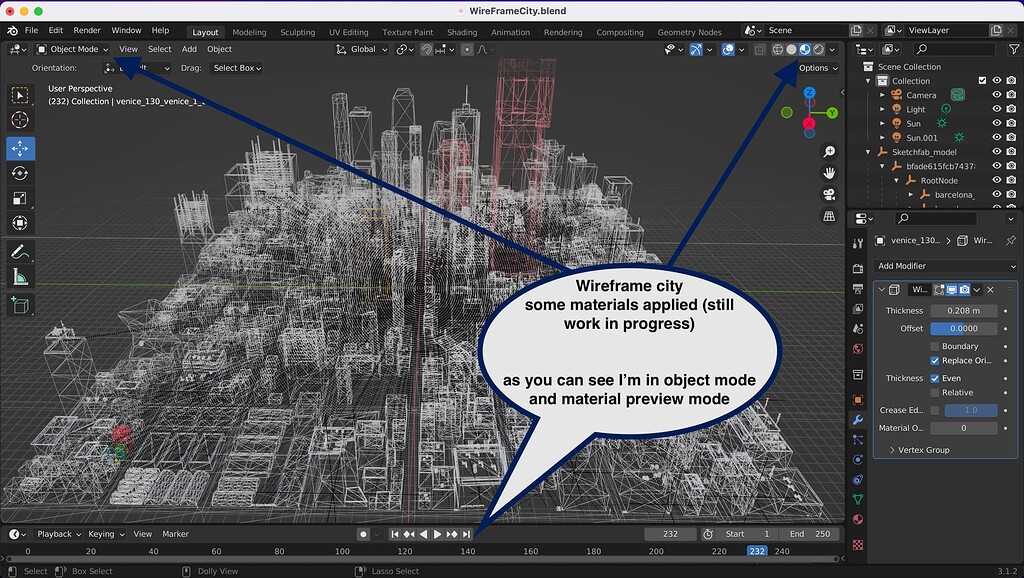 Wireframe models but become solid in three js? - Questions - three.js forum