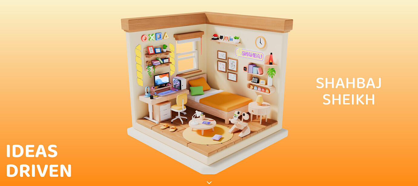 [Showcase] 3D Portfolio Website — Built with three.js and React Three Fiber - Showcase - three ...