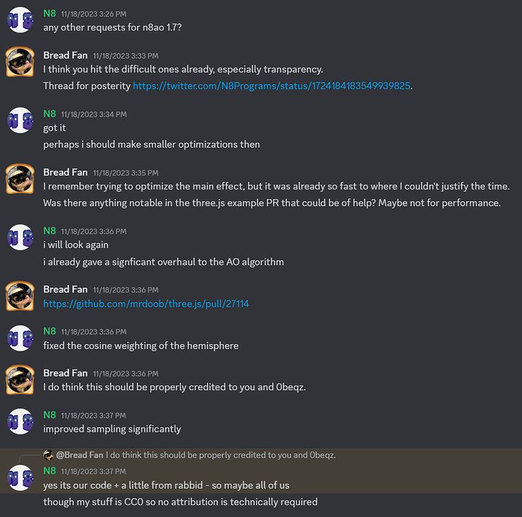 New ambient occlusion example HBAO vs N8AO - Questions - three.js forum