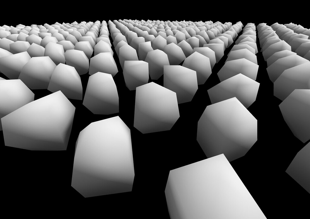 Modifying Buffer Geometry vertices for low poly randomness - Questions - three.js forum