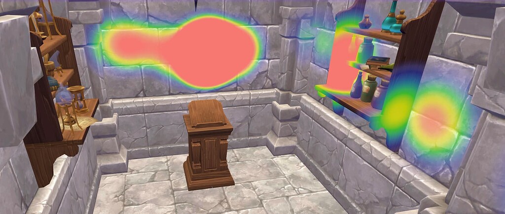 Custom postprocessing Shader for heatmaps - Questions - three.js forum