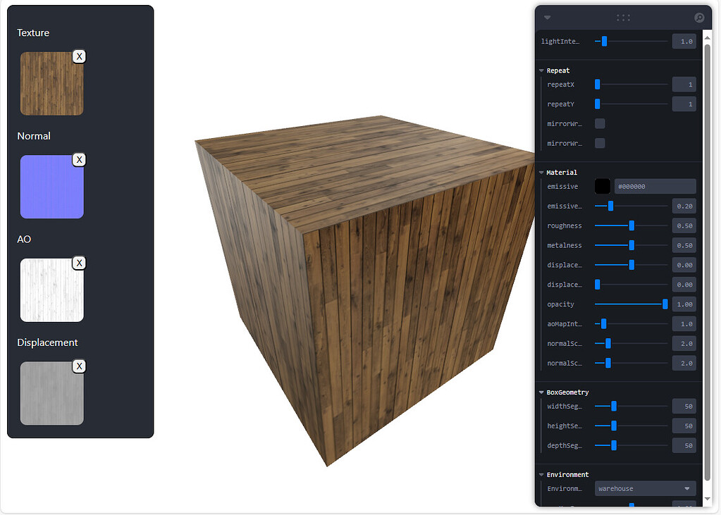 Simple texture viewer - Resources - three.js forum