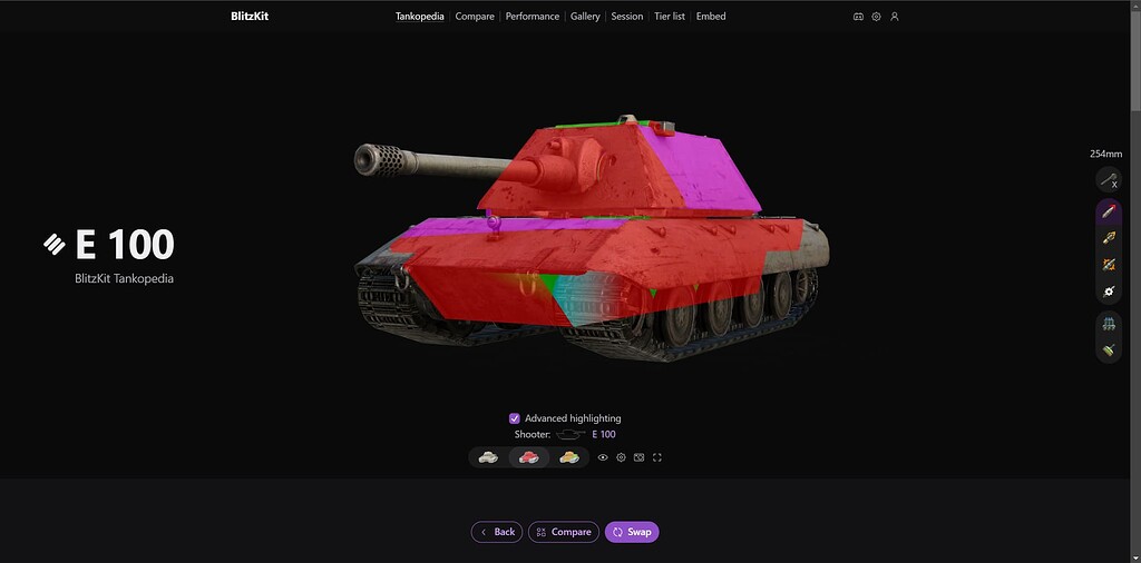 Real time tank armor penetration visualizer without ray tracing or ...