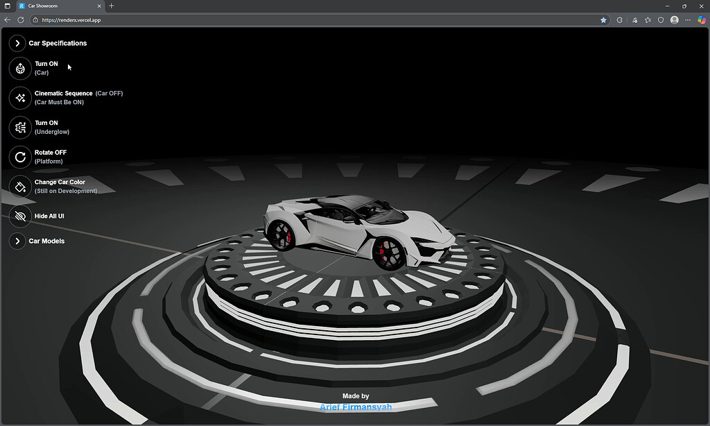 RenderX Car Showroom – Interactive 3D Car Viewer - Showcase - three.js forum