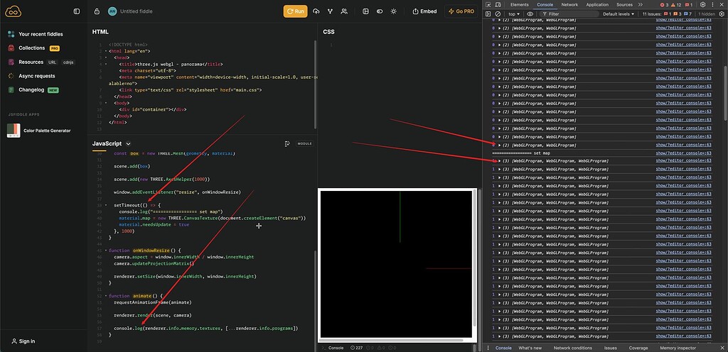 The number of WebGLProgram in renderer.info.programs increase when material sets "map" and ...
