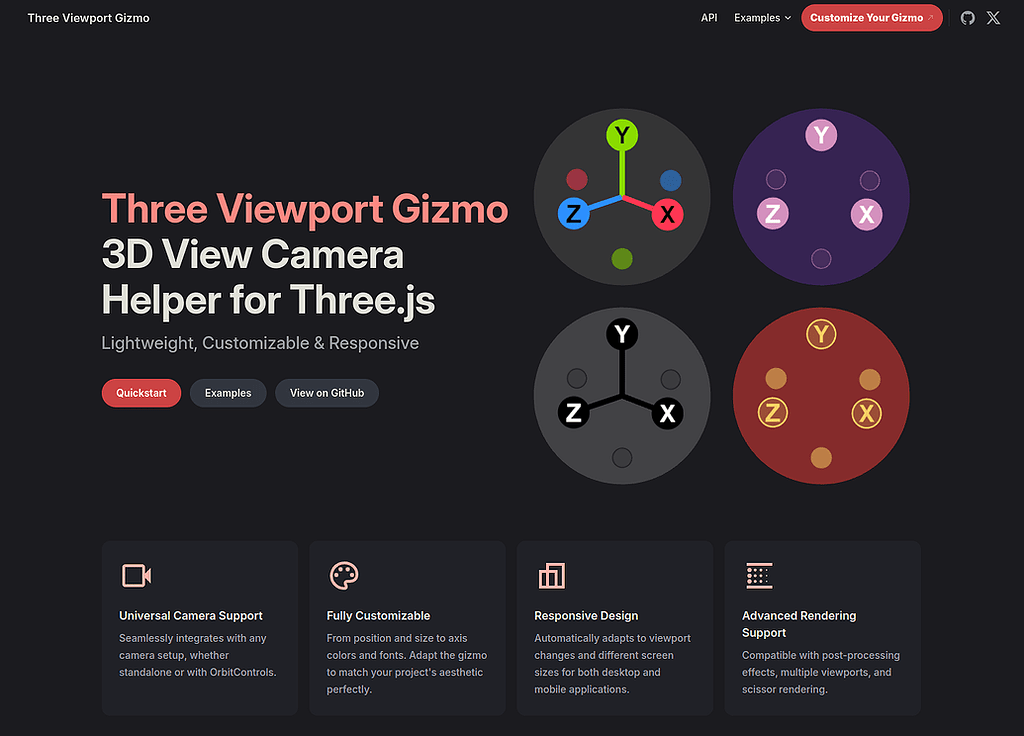 Revisiting viewport helper gizmo - Resources - three.js forum