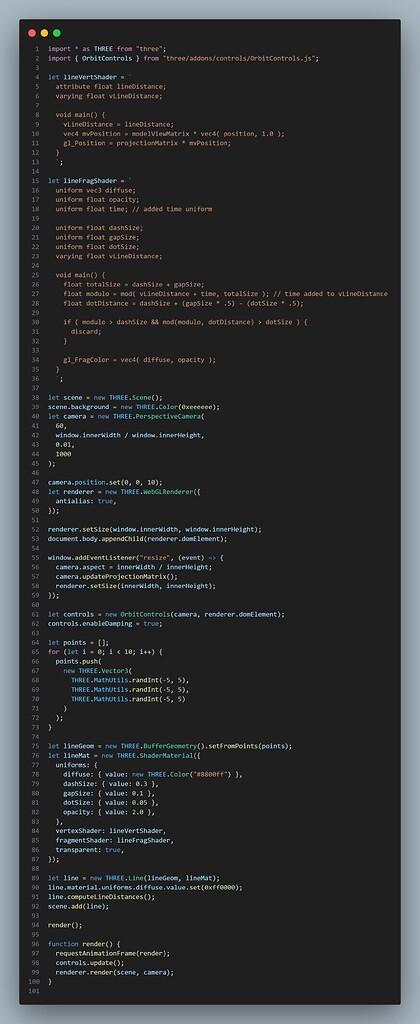Three JS construction line - Questions - three.js forum