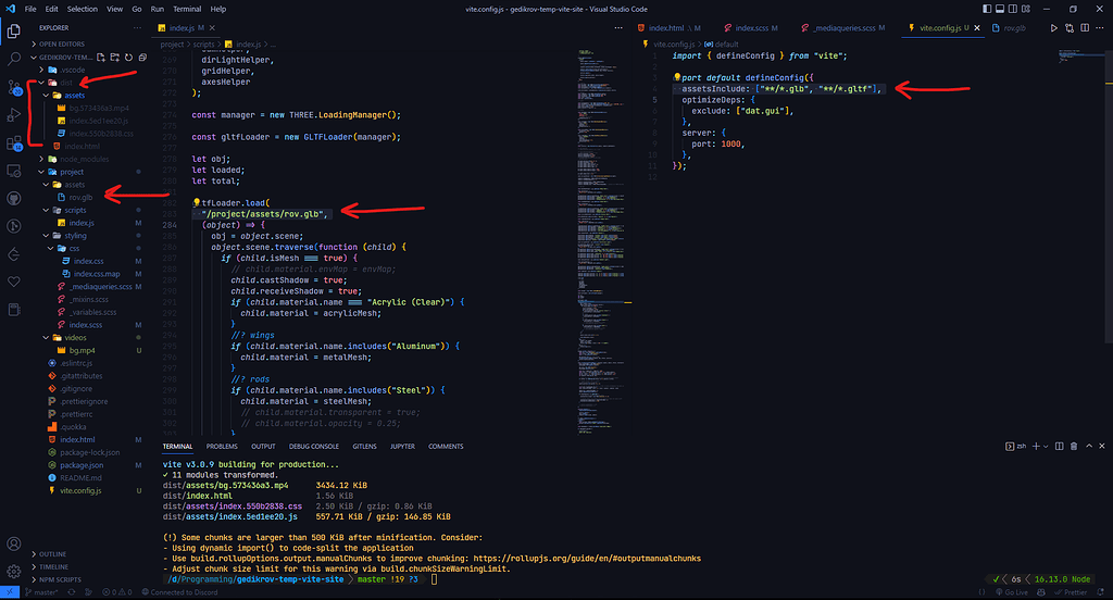 3D model file missing from Vitejs build - Questions - three.js forum 3D model file missing from Vitejs build - Questions - three.js forum