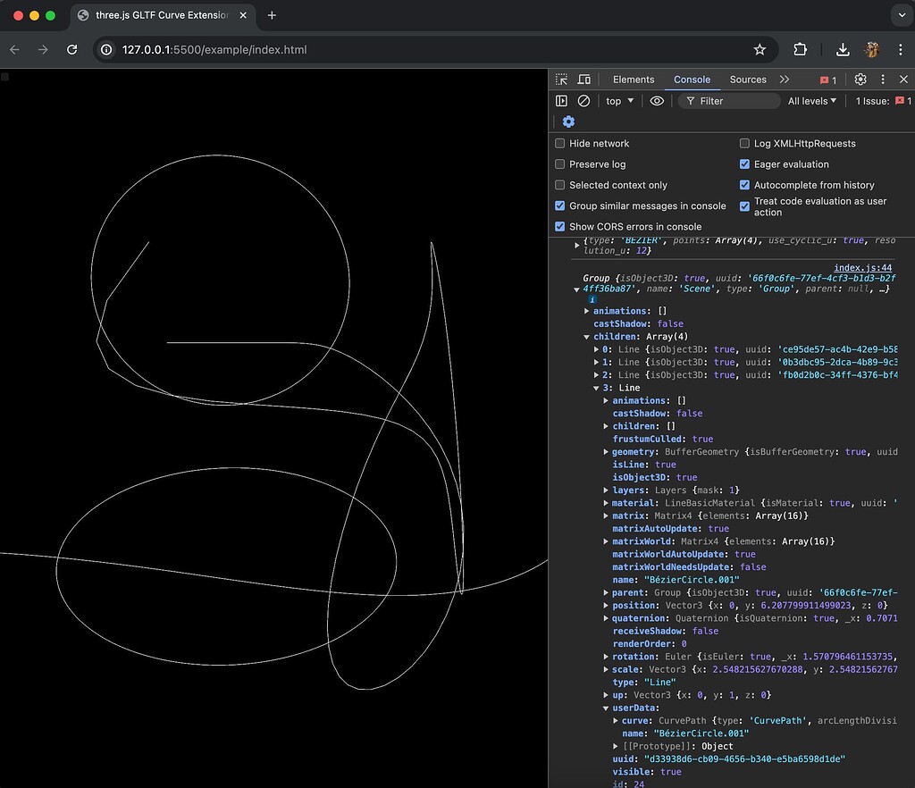 GLTFCurveExtension and Blender GLTF Exporter Curve Extension - Resources - three.js forum