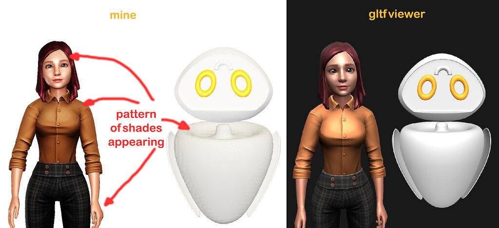 Shading appears on some parts - Questions - three.js forum