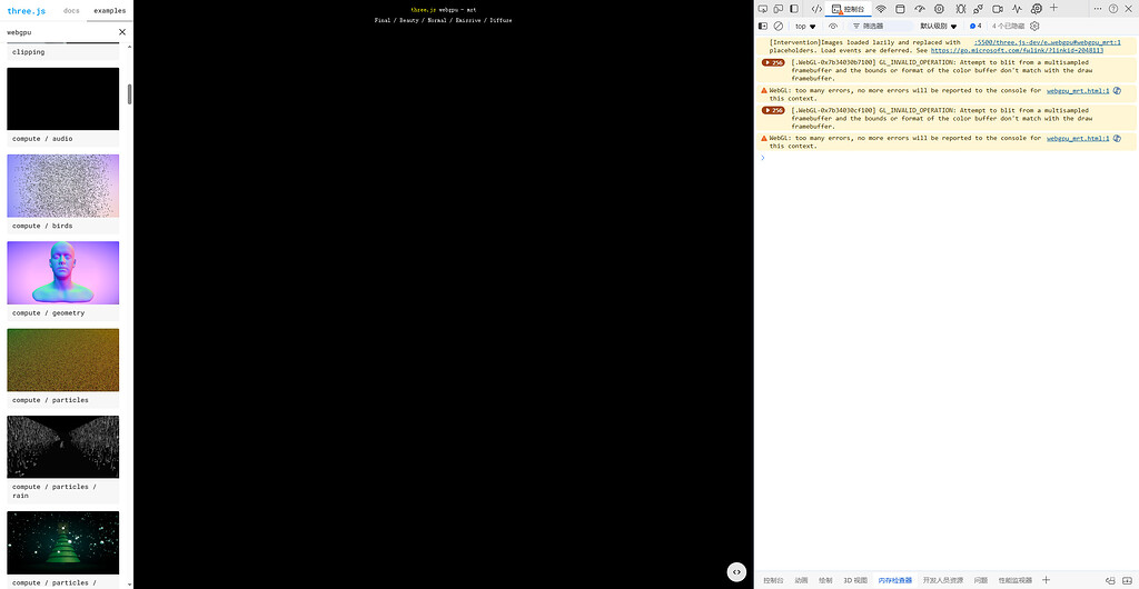 Webgpu_mrt demo error - Questions - three.js forum Webgpu_mrt demo error - Questions - three.js forum