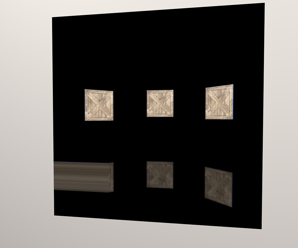 CameraUtils.frameCorners causing Reflector texture stretching - Questions - three.js forum