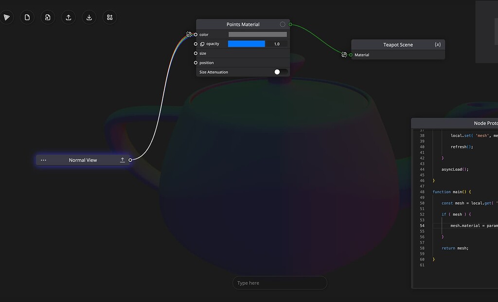 Points node material not working as intended? - Questions - three.js forum