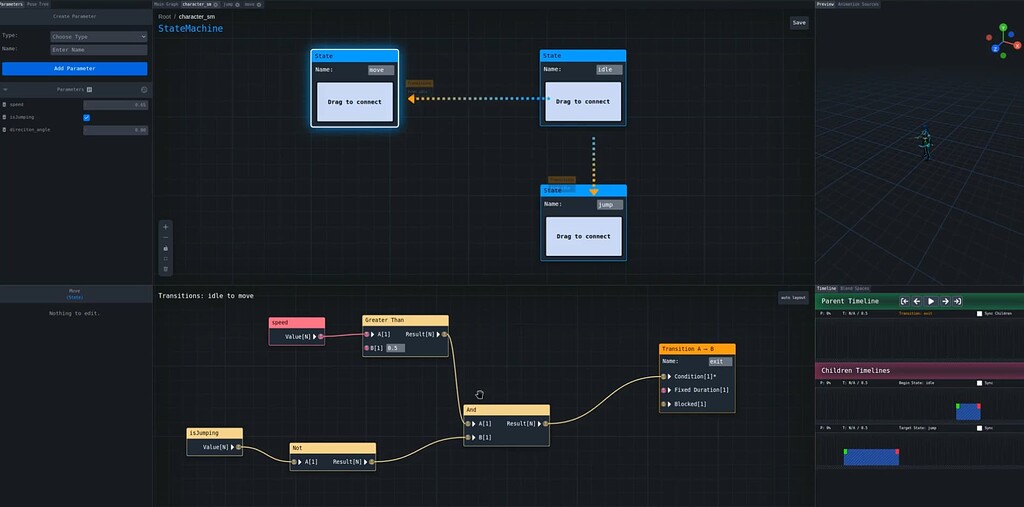 Animagica: Animation Blueprint Editor and Runtime for Three.js - Showcase - three.js forum