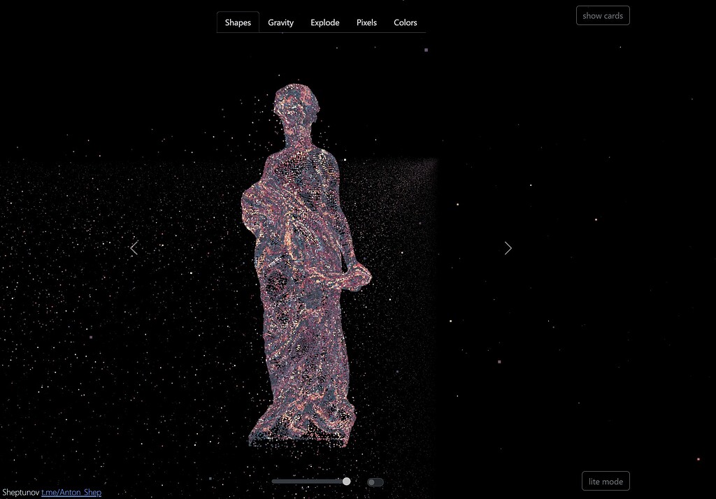 Points Animation + AI Image Generation - Showcase - three.js forum