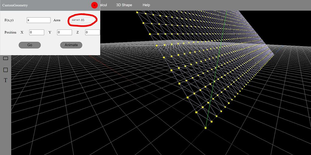 How to get Area of This Curve? - Questions - three.js forum