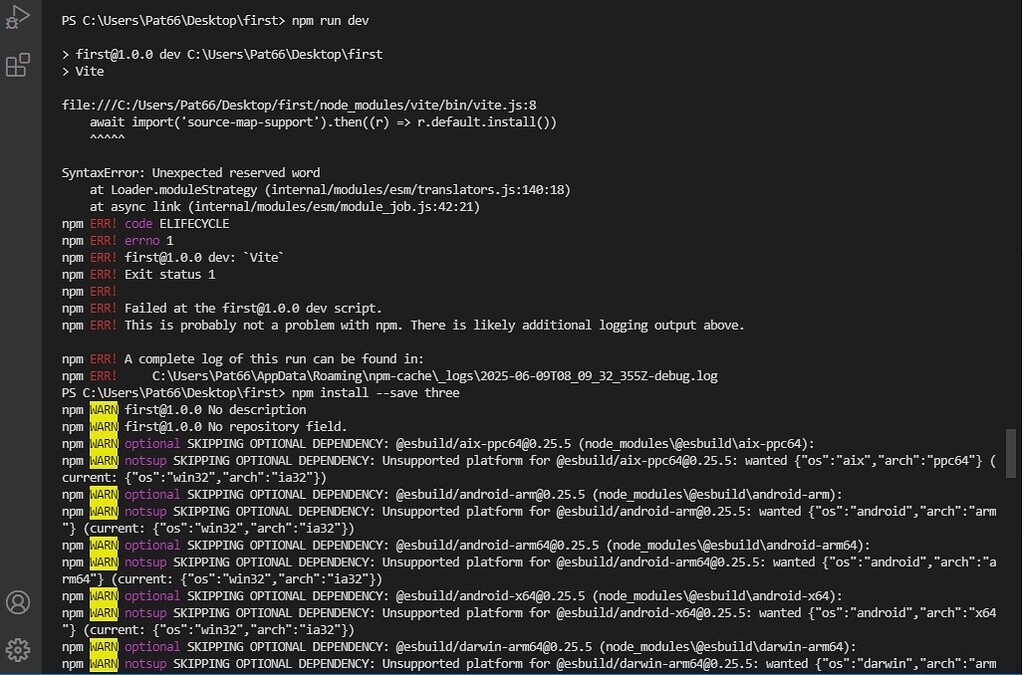 Start VIte on Vscode - Questions - three.js forum
