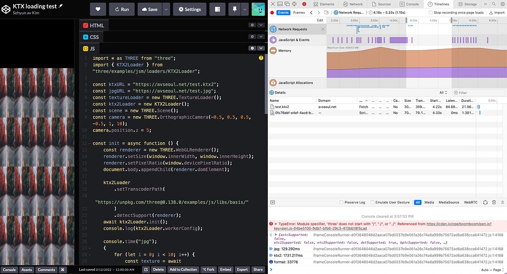 KTX loading seems to take too long - Questions - three.js forum
