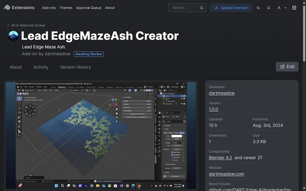 Blender Add-on: Lead Edge Maze Ash - Showcase - three.js forum