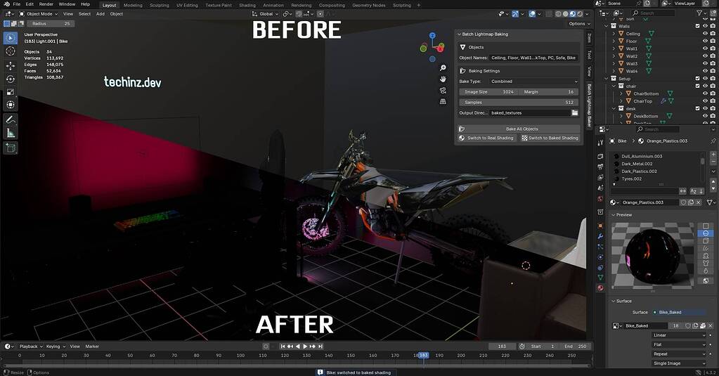 Made a Blender script for batch baking lightmaps to optimize models for ...