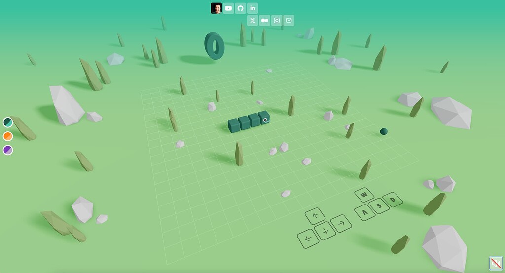 Snake 3D game with obstacles and collision detection - Showcase - three ...