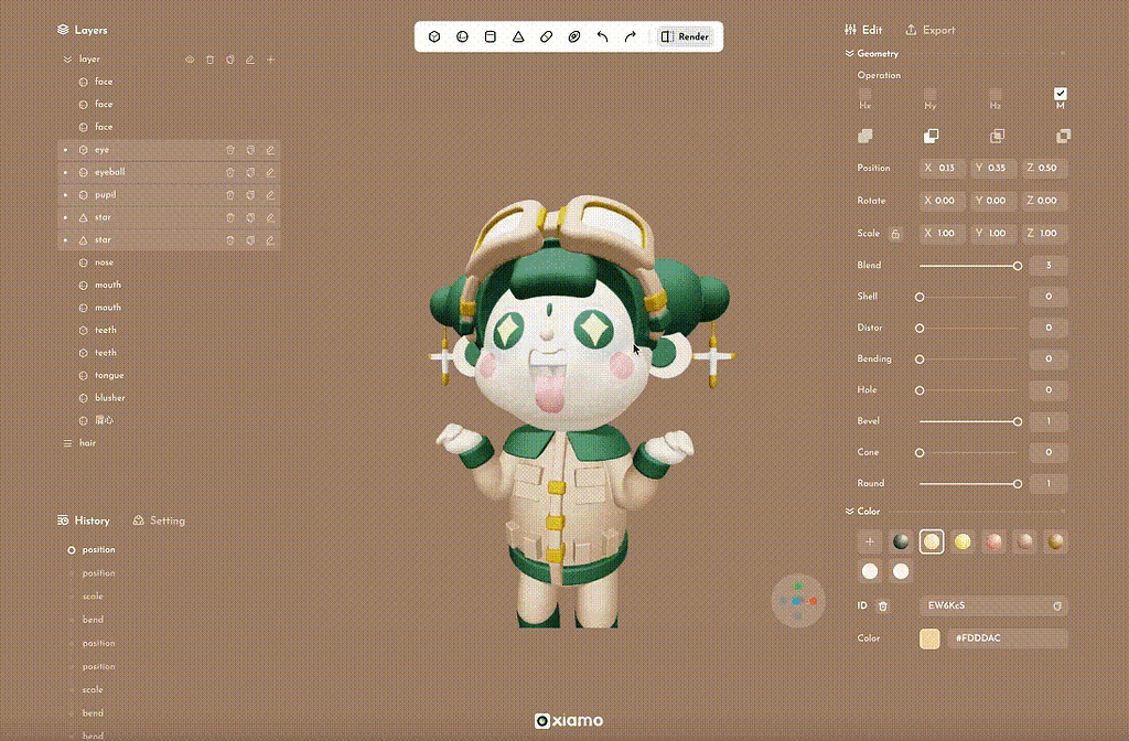 Xiamo - SDF modeling editor with threejs - Showcase - three.js forum