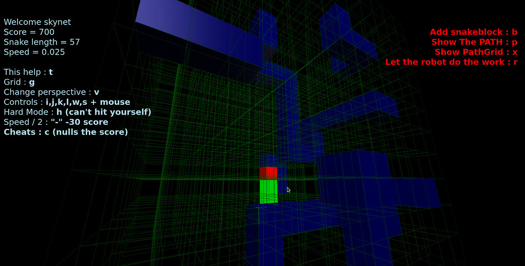 3D Snake game with basic path-finding - Showcase - three.js forum