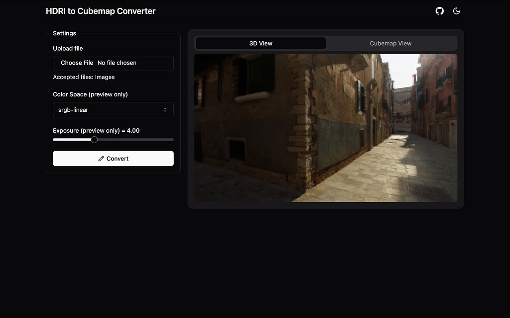 HDRI to Cubemap Converter Web GUI - Showcase - three.js forum
