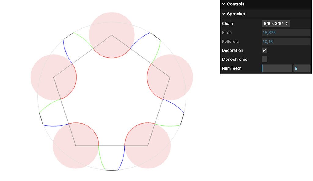 Cloned: Kinematically correct roller chain sprocket generator ...