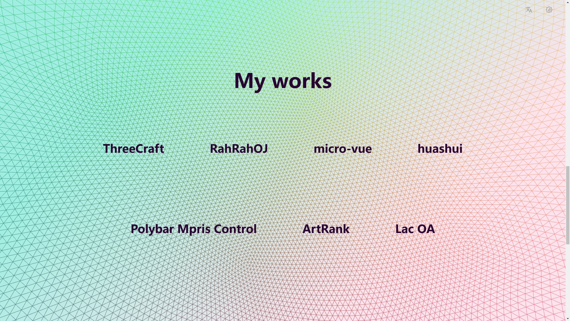 My new home page - Showcase - three.js forum