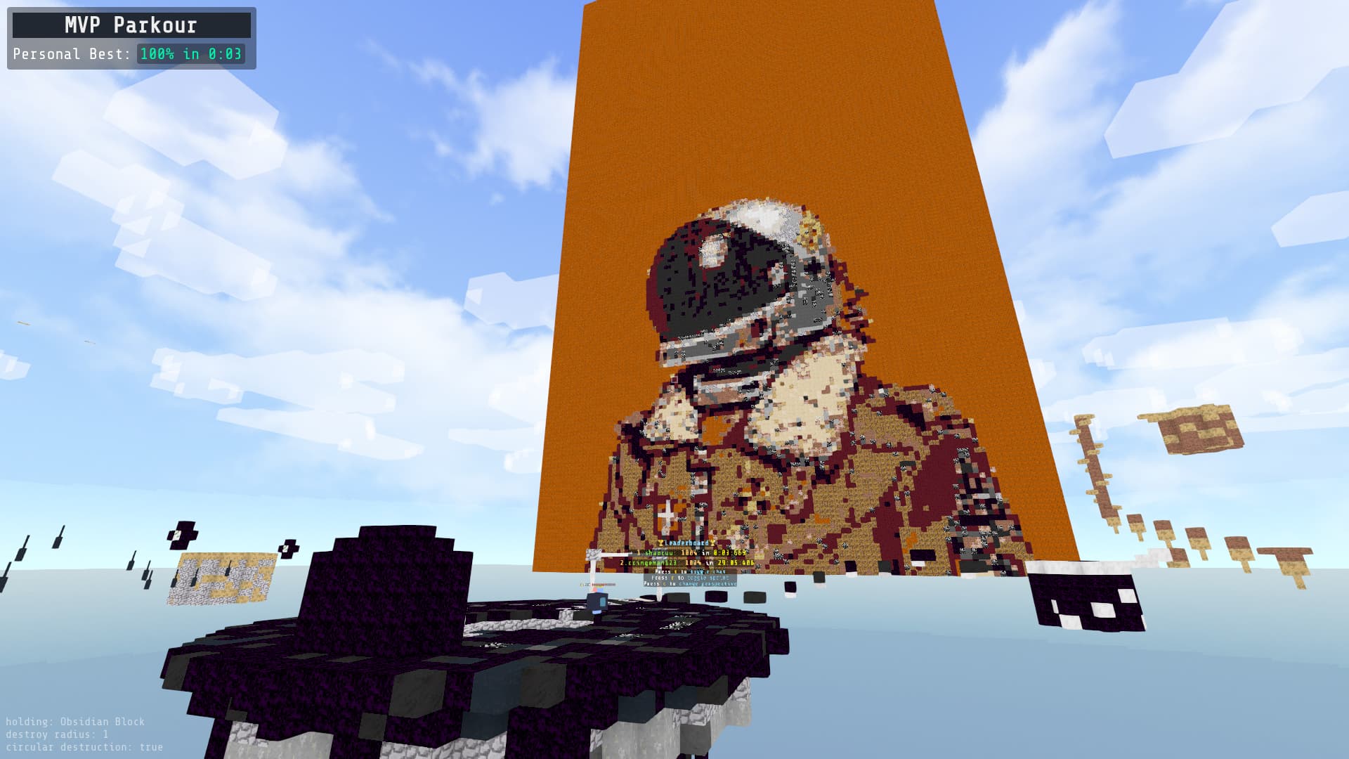 Multiplayer Voxel Parkour Game (three.js + rust) - Showcase - three.js forum