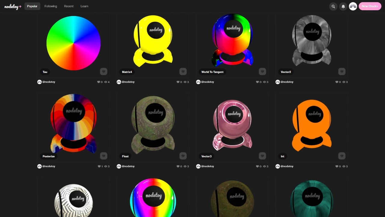 NodeToy🌈 – The ultimate web shader graph editor for ThreeJs and React ...