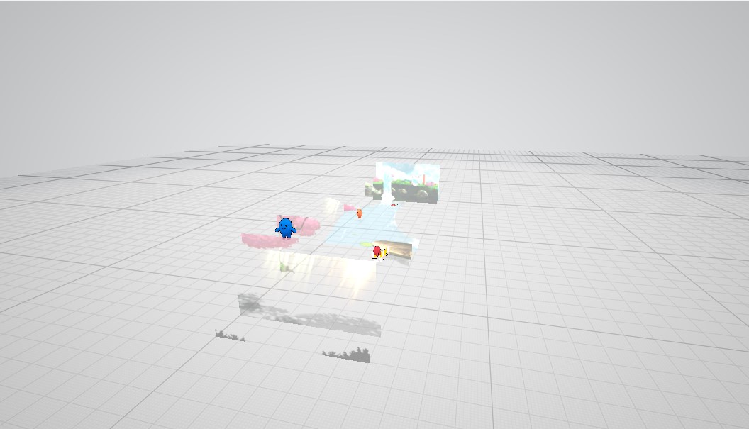 Raycasting visible objects under few layers in glb model using orthographic projection ...