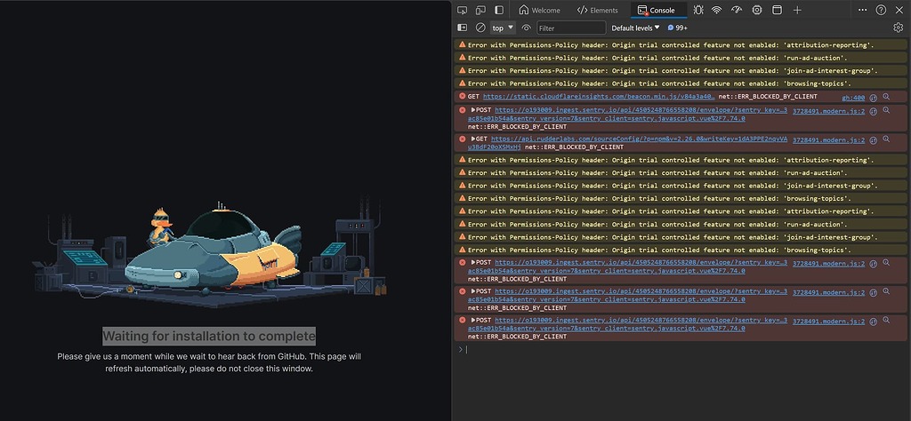 Stuck on installation screen - Help Wanted - DeepSource Discuss