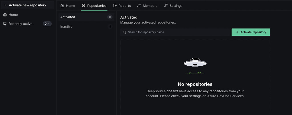 How To List Private Repositories In Azure Devops Help Wanted Deepsource Discuss