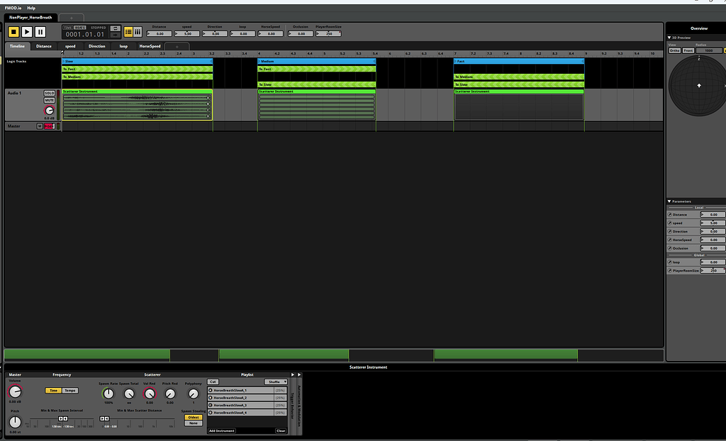 Creature breath control - FMOD Studio - FMOD Forums