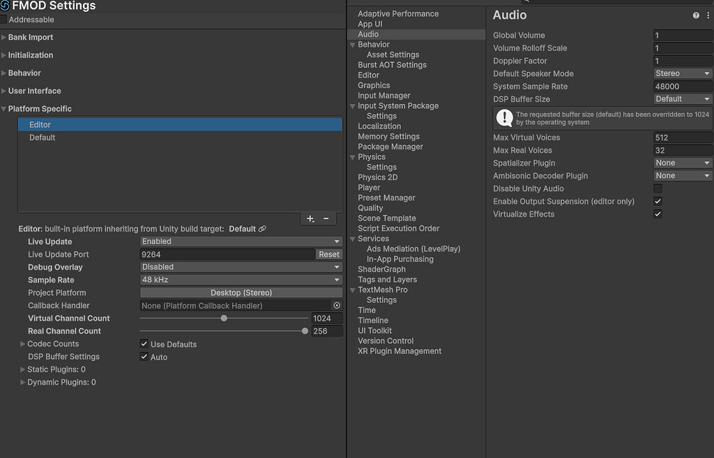 Unity Recorder script (from Scripting Examples) has few seconds of delay - Unity - FMOD Forums