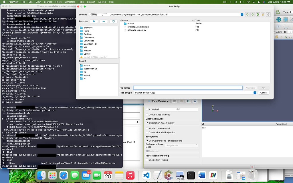 Subduction-2d example - PyLith - Computational Infrastructure for Geodynamics