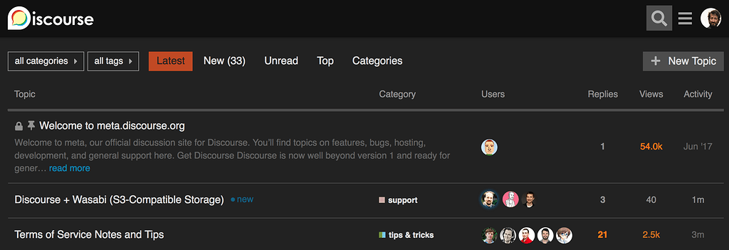 Discourse Dark Theme - Meta - HUGO