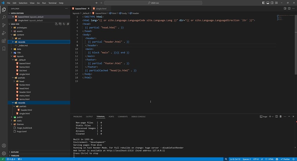How to assign unique partials to specific content folders in Hugo? - support - HUGO