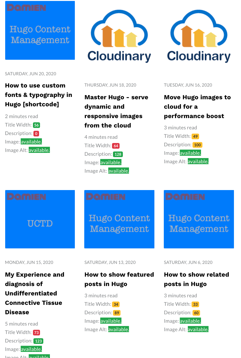 How to create an alternative list page layout - support - HUGO