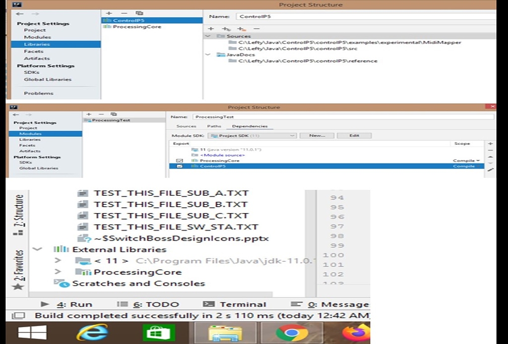 Importing ControlP5 with IntelliJ IDEA Processing project - Libraries - Processing Community Forum