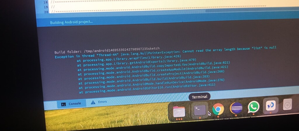 Processing 4 crash issue - Processing - Processing Community Forum