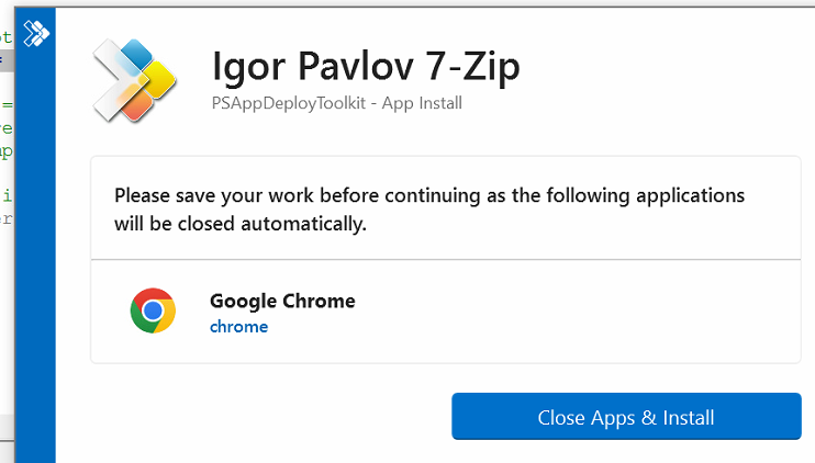 Psadt V4 Closeprocesses Countdown Not Working General Discussion Psappdeploytoolkit Community