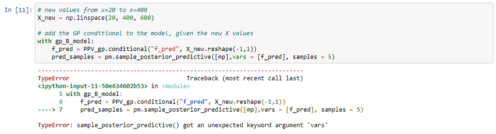 Problem With Sample Posterior Predictive For Gaussian Process Questions Pymc Discourse