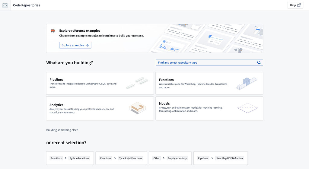 Introducing Quick Start In Code Repository Inside The Product Palantir Developer Community