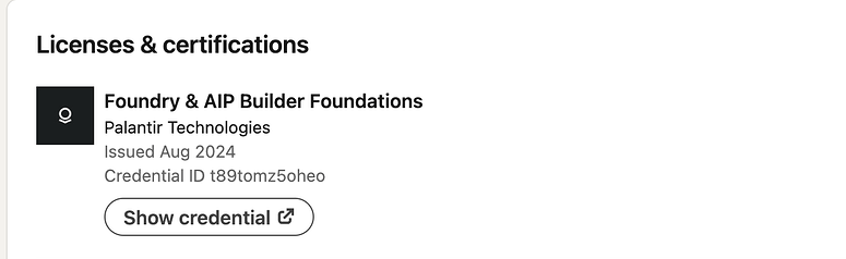 Earn your Foundry & AIP Builder Foundations Badge! - Community Announcements - Palantir ...