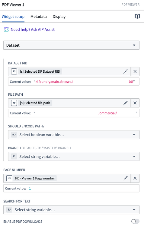 [Guide] How to configure the PDF Viewer in Workshop using datasets? - Ask the Community ...