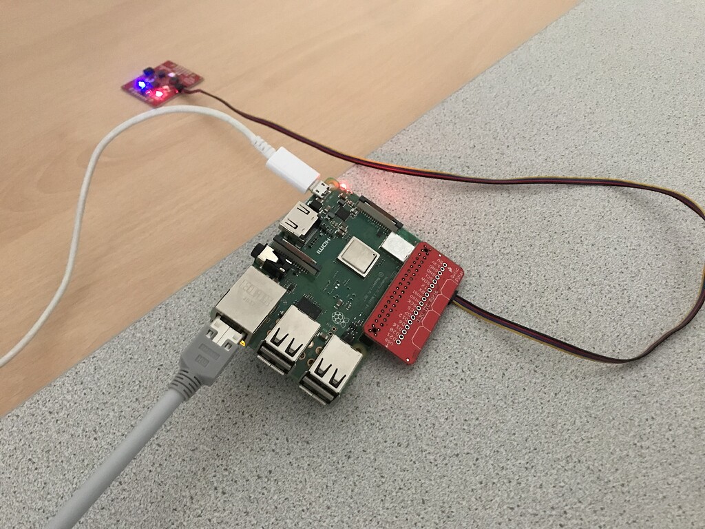 AS7265x via Qwiic on a Raspberry Pi 3 - Development Tools - SparkFun Community