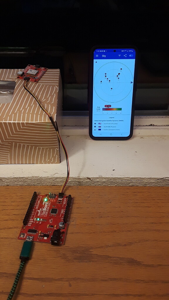Three Sparkfun GPS boards do not work but smartphone in the same location does - Environmental ...